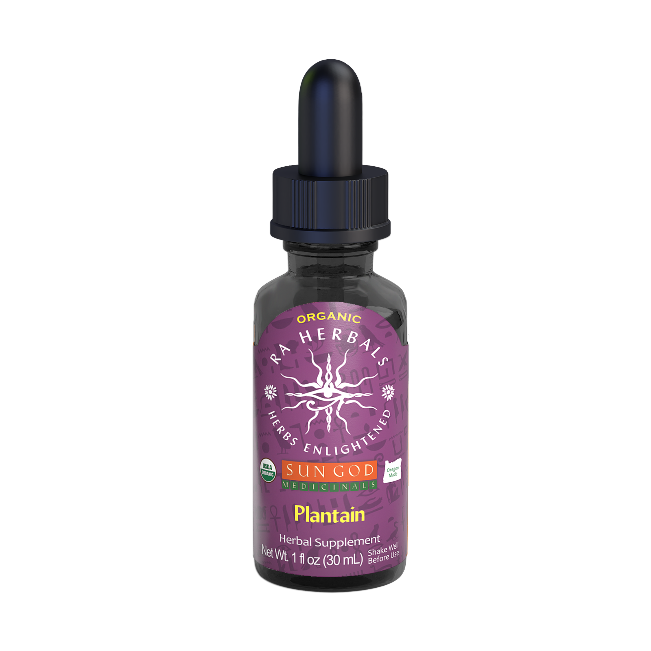 Plantain Tincture | Organic Plantain Extract | Sun God Medicinals